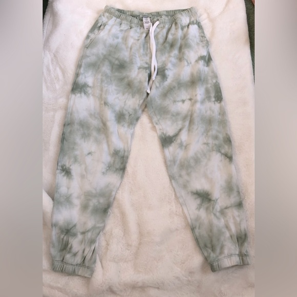 Garage | Pants & Jumpsuits | Garage Green Tie Dye Sweatpants | Poshmark